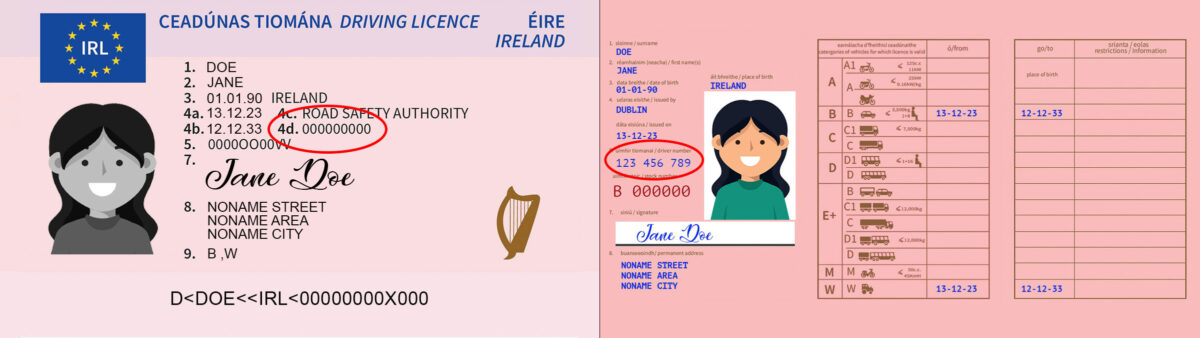 New Driver Licence Number Requirement